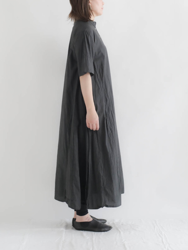 holk ホーク / shirt dress チャコール