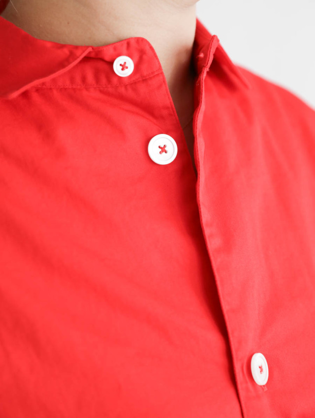 LOLOLIKE ロロライク｜ニュースタンダードビックシャツ レッド