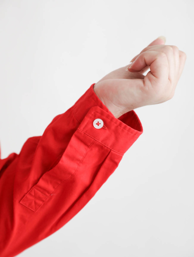 LOLOLIKE ロロライク / ニュースタンダードビックシャツ レッド