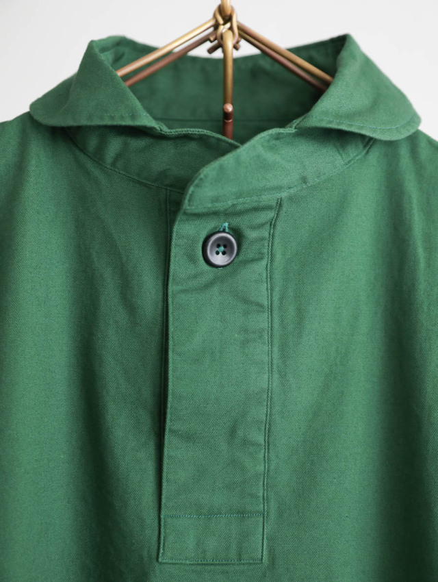 LOLO ロロ｜オックスプルオーバーシャツ（グリーン）LS-3