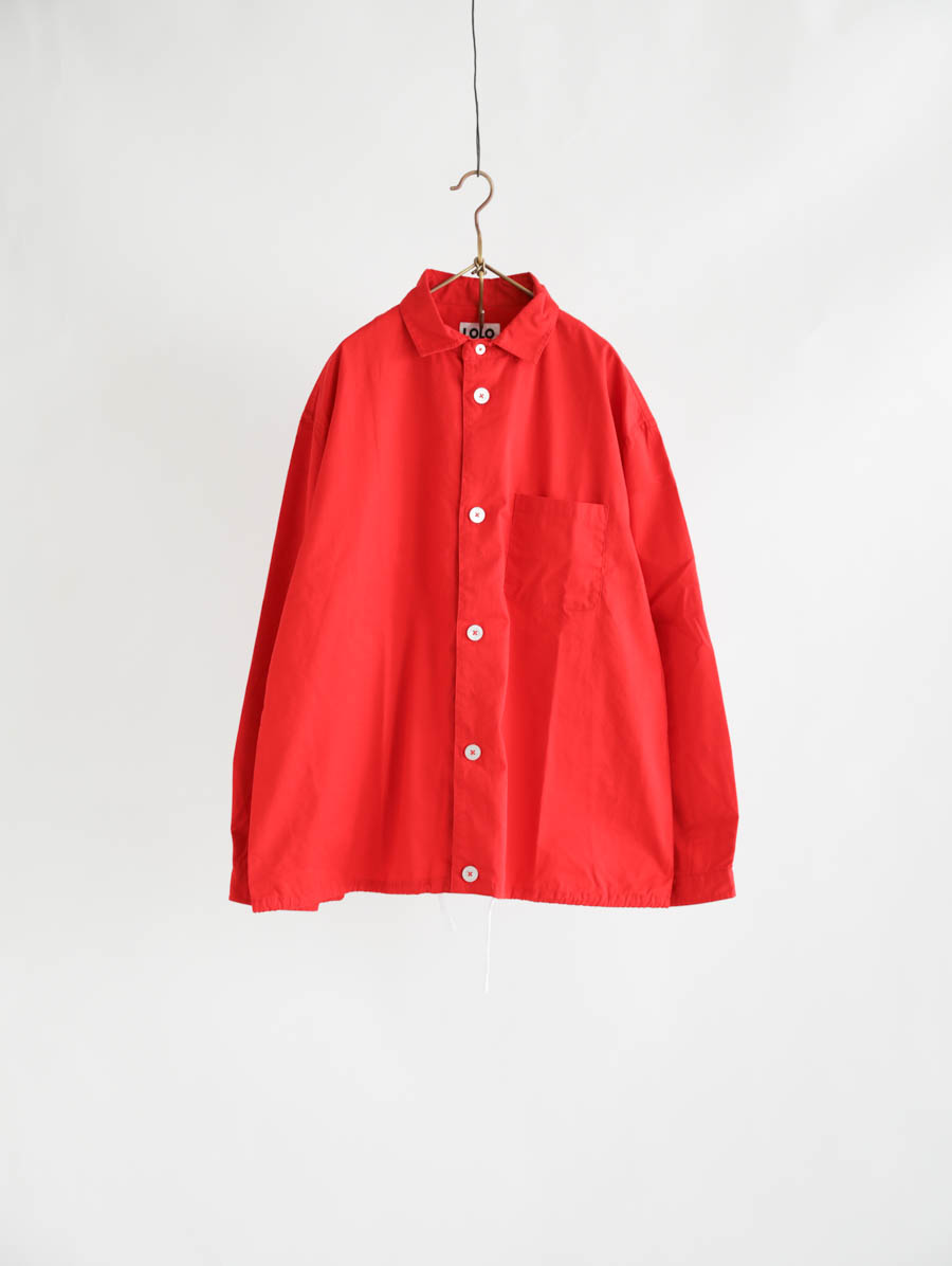 LOLOLIKE ロロライク / ニュースタンダードビックシャツ レッド