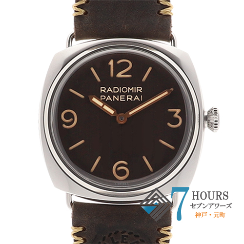 PANERAI パネライ PAM01243 ラジオミールEILEAN ブラウンダイヤル ステンレス/レザー SS/レザー 手巻き 純正ボックス