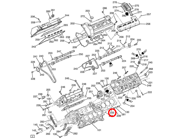 バルブカバー（タペットカバー）ガスケットLH/純正 セビル・ドゥビル・エルドラド・DTS アメ車パーツ専門店 エーカーパーツ オンラインショップ