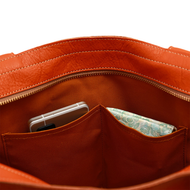 『ファシルトートL』(全3色)軽量ソフトヌメ/A4サイズ対応 シンプルなレザートートファスナー付き 本革 牛革 ファスナー付き 日本製【AGILITY affa(アジリティ アッファ)】(1009)