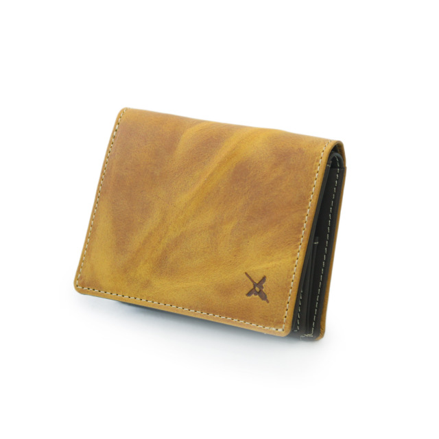 DA1548-WPS/Ain Soph (アインソフ)ワクシープレス 折財布（ボックスコインケース） 日本製