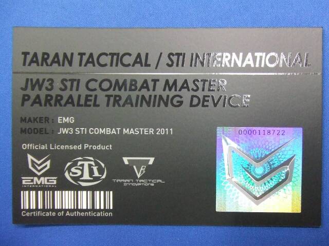JW3 STI/TTI 2011コンバットマスター・ ジョンウィック 3 | EMG