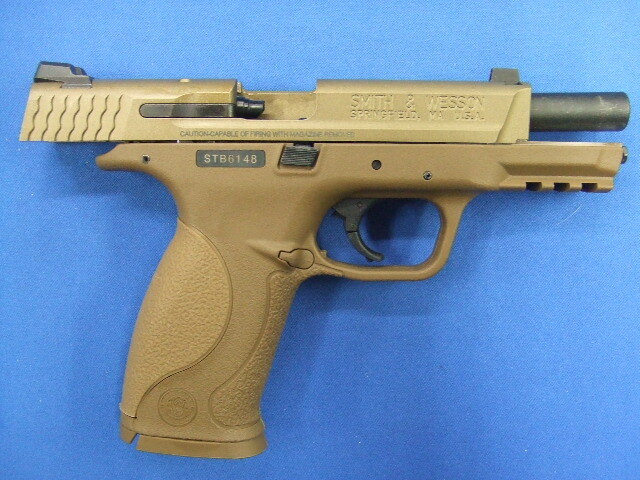 S&W M&P9 Tan メタルスライド | CyberGun - エアガンミュージアム