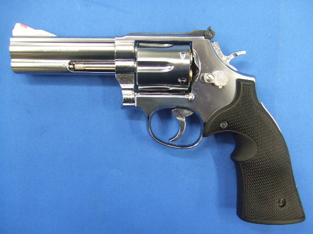 S&W M686 シルバー ABS プラグリップ仕様 6mmBB・リアルXカートリッジ | マルシン