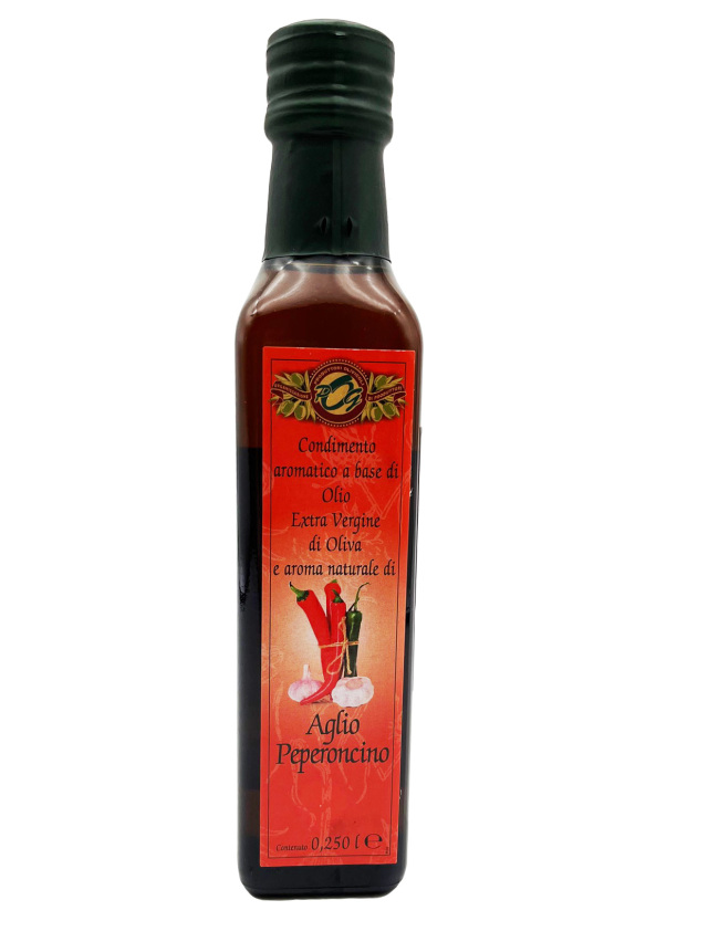 唐辛子・ニンニク入り EXV. オリーブオイル ジュリエッタ 250ml ベローナ・イタリア産 (Italian Exv Olive oile chili pepper & garlic ...