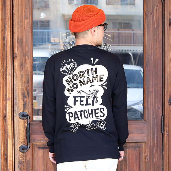 NORTH NO NAME/ノースノーネーム「NNN SIGN L/S T」グラフィックL/S Tシャツ