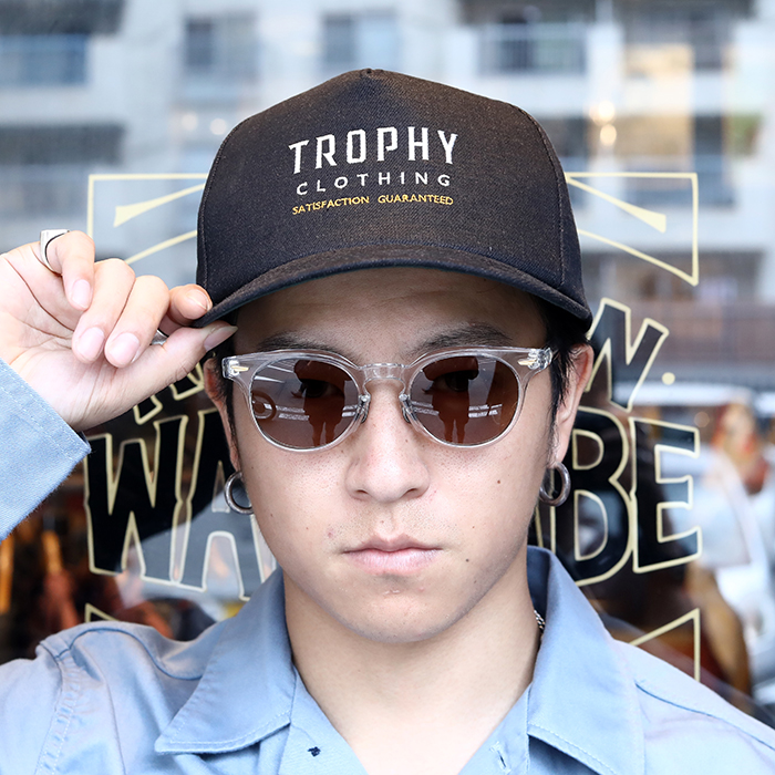 TROPHY CLOTHING/トロフィークロージング「Harvest Logo Denim Tracker Cap」デニムトラッカーキャップ