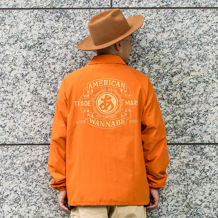 AMERICAN WANNABE/アメリカンワナビー「TRADE MARK COACH JACKET」コーチジャケット