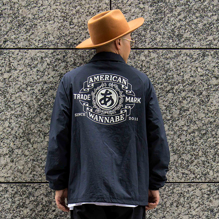 AMERICAN WANNABE/アメリカンワナビー「TRADE MARK COACH JACKET」コーチジャケット