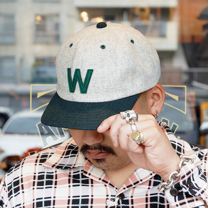 WRD-24-AW-G02 /「W - BASEBALL CAP / GREEN」ベースボールキャップ