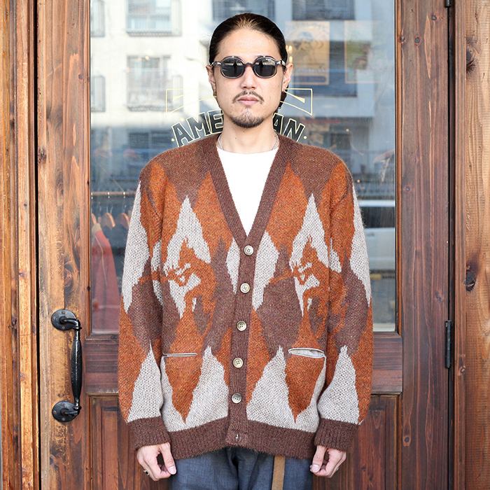 GANGSTERVILLE/ギャングスタービル「DEVIL'S HOLIDAY - MOHAIR CARDIGAN / ORANGE」モヘア ...