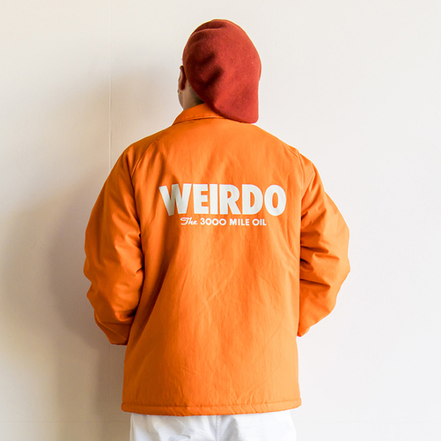 【限定】WEIRDO×AMERICAN WANNABE「3000MILE - COACH JACKET / ORANGE」