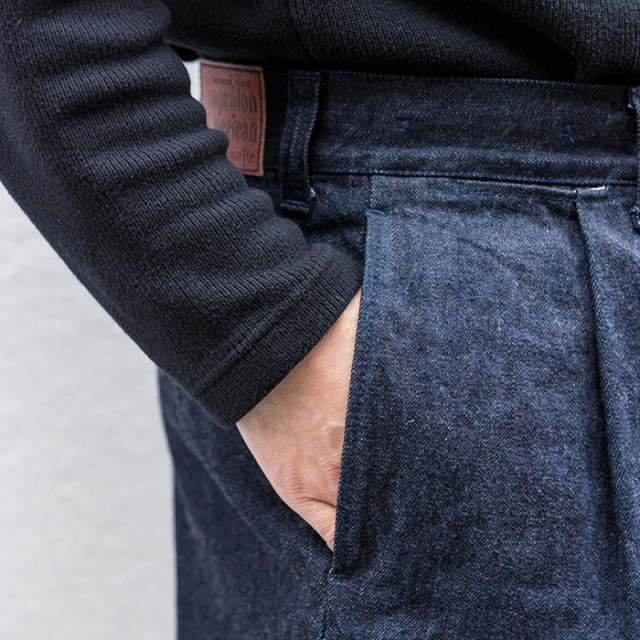 TROPHY CLOTHING×AMERICAN WANNABE「Authentic Denim Slacks / INDIGO ...
