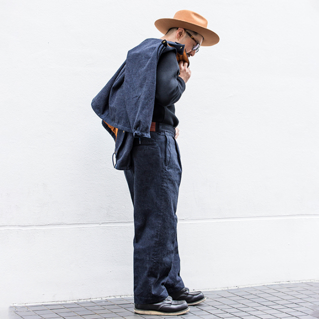 TROPHY CLOTHING×AMERICAN WANNABE「Authentic Denim Slacks / INDIGO ...
