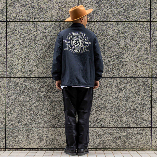 AMERICAN WANNABE/アメリカンワナビー「TRADE MARK COACH JACKET」コーチジャケット