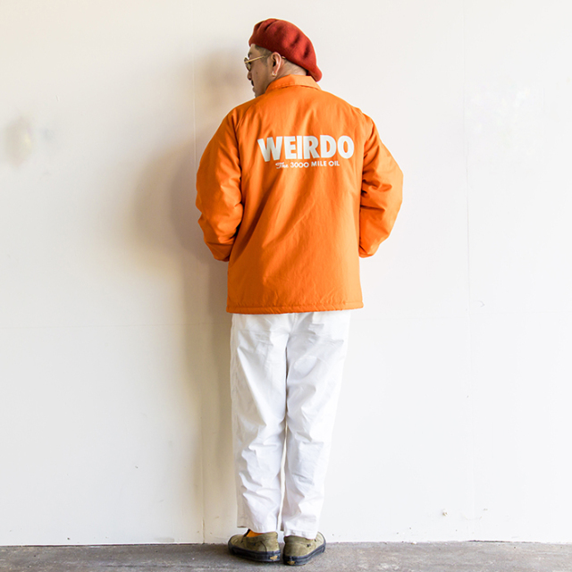 【限定】WEIRDO×AMERICAN WANNABE「3000MILE - COACH JACKET / ORANGE」