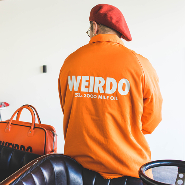 【限定】WEIRDO×AMERICAN WANNABE「3000MILE - COACH JACKET / ORANGE」
