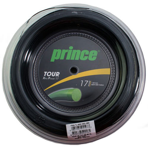 プリンス ツアー XP (1.25mm/1.30mm/1.35mm)200Mロール 硬式テニス ポリエステルガット(Prince Tour ...