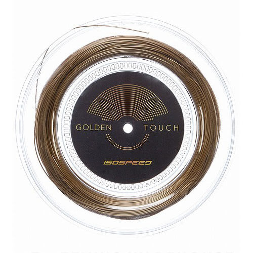 イソスピード ゴールデン タッチ(1.25mm) 200Mロール 硬式テニスガット ポリエステルガット(Isospeed GOLDEN ...