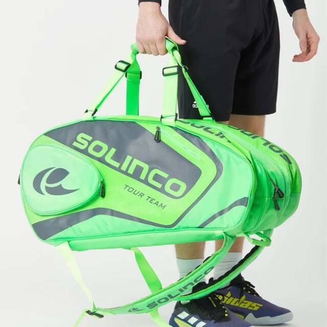 「15本収納」ソリンコ(SOLINCO) 15PK TOUR ツアー ラケットバッグ テニスバッグ 1920220 KSB353-ネオン ...