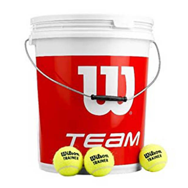 [持ち運びに便利なバケツ入り]ウィルソン(Wilson) ノンプレッシャーボール 硬式テニスボール72球入り 練習用ボール WRT131200 ...