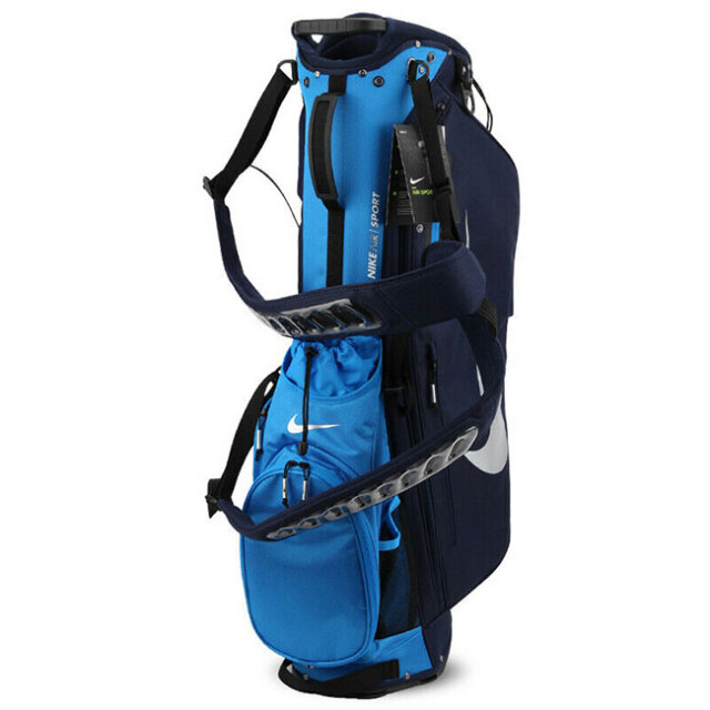 ナイキ(NIKE) エアスポーツ スタンドキャディバッグ ゴルフバッグ GF3002-412 ミッドナイトネイビー×シルバー(20y6m) アミュゼスポーツ