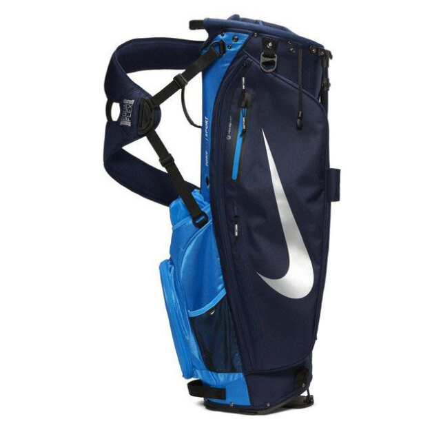 ナイキ(NIKE) エアスポーツ スタンドキャディバッグ ゴルフバッグ GF3002-412 ミッドナイトネイビー×シルバー(20y6m) アミュゼスポーツ