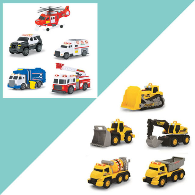 ディッキートイズ(DICKIE TOYS) ライト＆サウンド はたらく車 ビークル5点セット 2033020 コストコ(21y11m ...