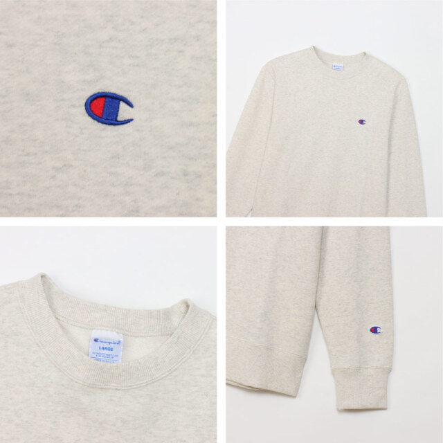 Champion チャンピオン クルーネックスウェットシャツ トレーナー 裏起毛 長袖 ロングスリーブ カットソー 23FW 秋冬新作 ベーシック C3-Y035 メンズ レディース
