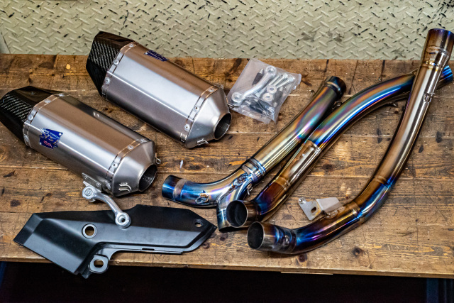 【中古品】【RC95】 フル手曲げ2本出しフルエキゾースト コダワリのTMAXパーツ専門店 Android Motorcycle