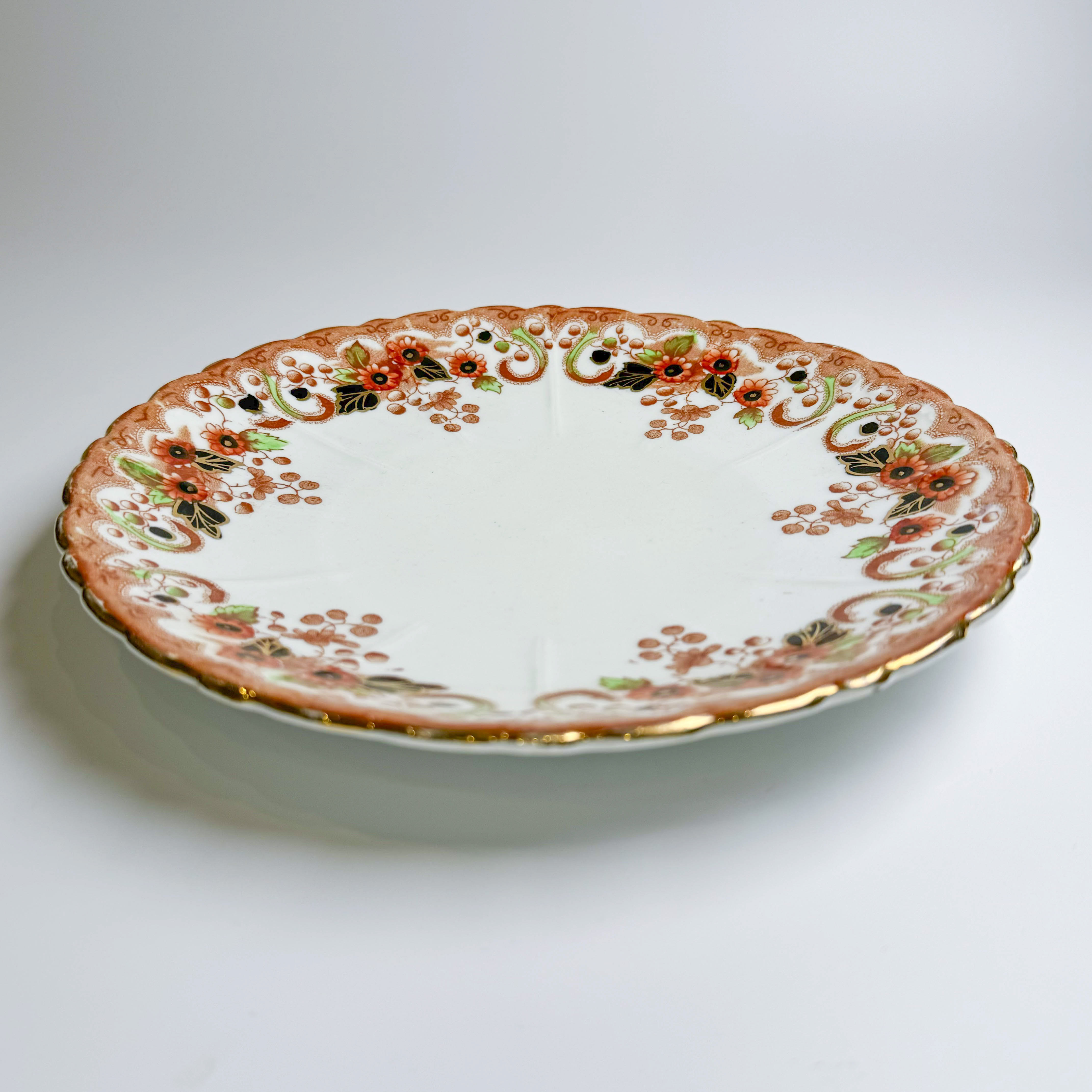 イギリス 1890年代 磁器 Royal Crown Derby ロイヤル クラウン ダービー プレート EC-07887
