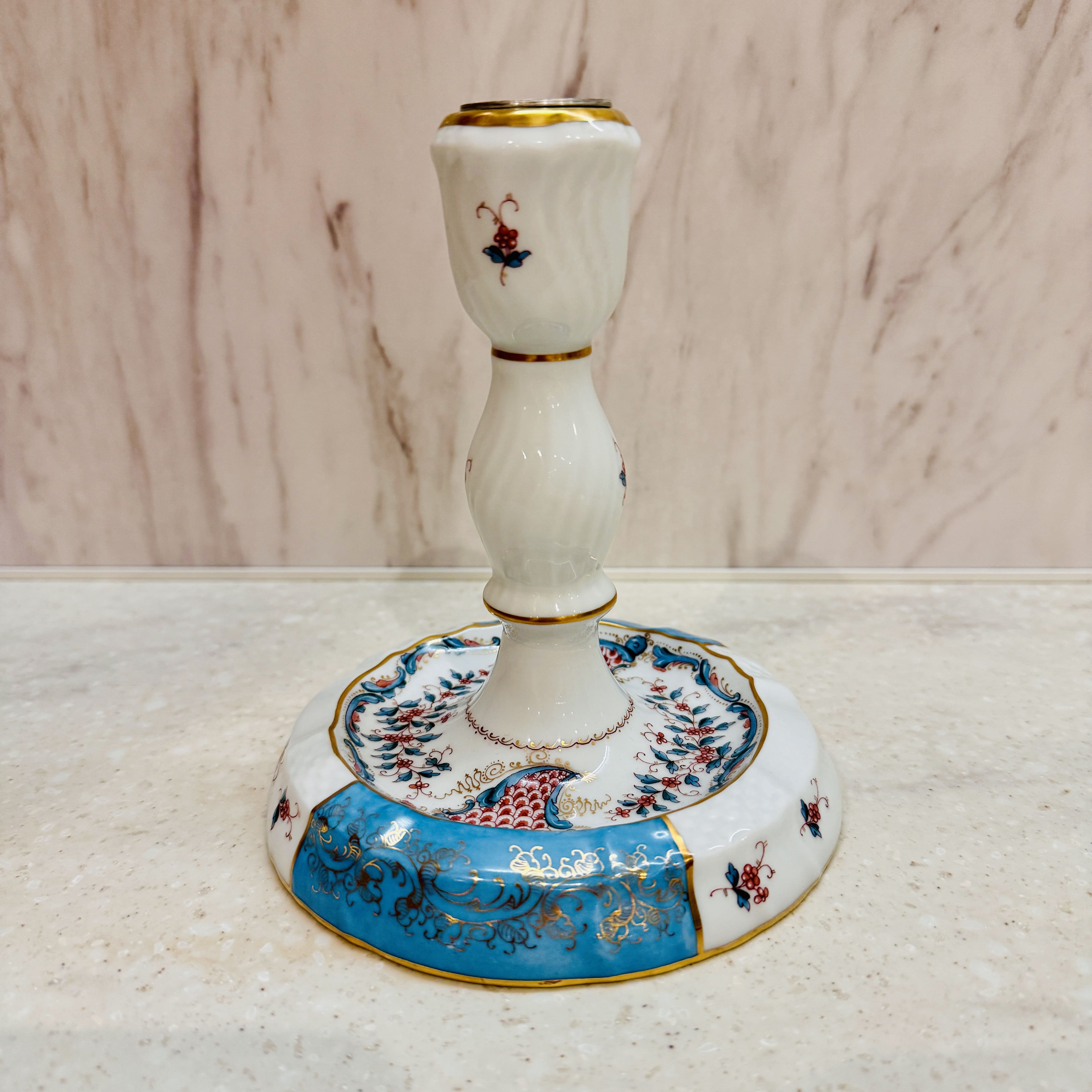 ハンガリー 1976年代 HEREND ヘレンド 150周年記念モデル トゥッピーニの角笛 TCA キャンドルスタンド ECMC-0004