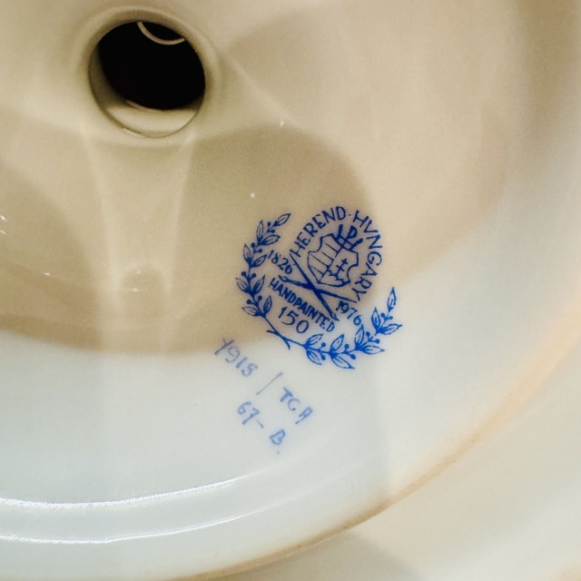 ハンガリー 1976年代 HEREND ヘレンド 150周年記念モデル トゥッピーニの角笛 TCA キャンドルスタンド ECMC-0004