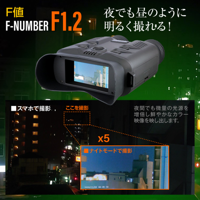 GX-109 | フルHD録画対応撮影機能付暗視スコープ【オンスクエア】【Gexa】【ジイエクサ】【スパイカメラ】【隠しカメラ】 アストップケイヨー本店