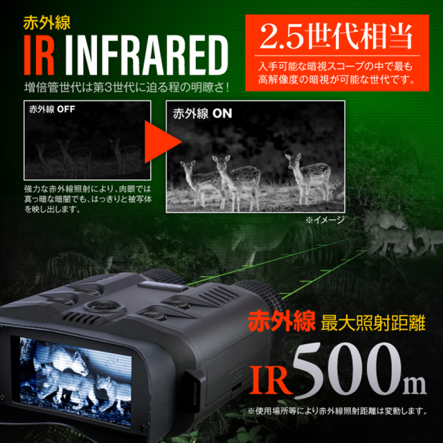 GX-109 | フルHD録画対応撮影機能付暗視スコープ【オンスクエア】【Gexa】【ジイエクサ】【スパイカメラ】【隠しカメラ】 アストップケイヨー本店