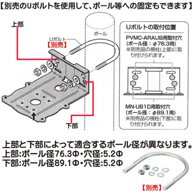 PVMC-ARA | 高耐候性ボックス対応直角サポート金具 | 防犯カメラ 監視カメラ アストップケイヨー本店
