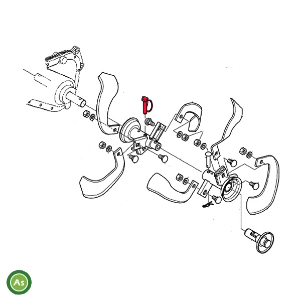 クボタ純正 管理機用 ピン(マル10) 91201-36430 スナップピン 05525-51000 - 農業機器