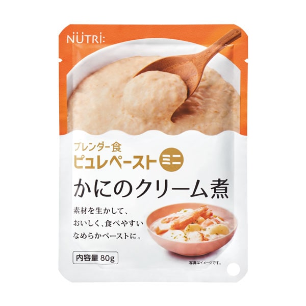 ブレンダー食 ピュレペーストミニ かにのクリーム煮 80g×5袋-介護食の通販-ビースタイル
