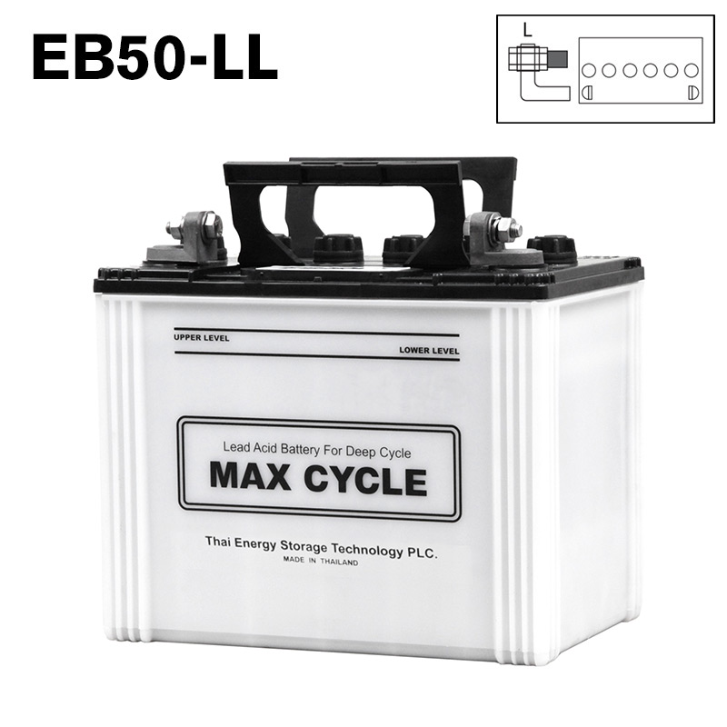 EB50-LL ボルトナット 端子 MAX CYCLE ディープサイクル バッテリー 蓄電池 純正