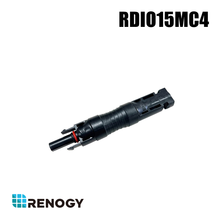 【RDIO15MC4】レノジー RENOGY 15A MC4コネクター型逆流防止ダイオード （返品不可・代引不可）