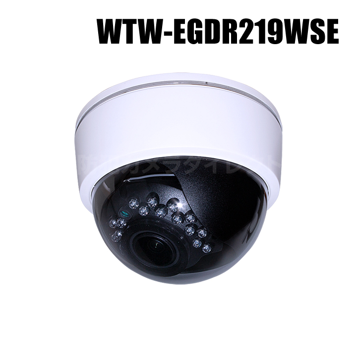 【WTW-EGDR219WSE】 365万画素 機器間Wi-Fi対応IPネットワークシリーズ 屋内仕様 赤外線ドームカメラ（代引不可・返品不可）