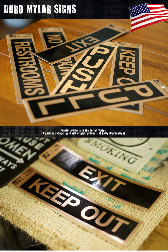 DURO MYLAR SIGNS「EXIT」シールプレート デザイナーズ家具 デザインインテリア雑貨 BICASA（ビカーサ） 送料無料 家具 ...