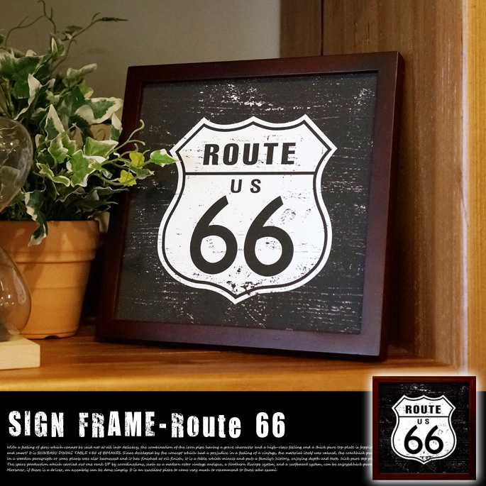 SIGN FRAME 「Route 66」 デザイナーズ家具 デザインインテリア雑貨 BICASA（ビカーサ） 送料無料 家具通販 激安 ...