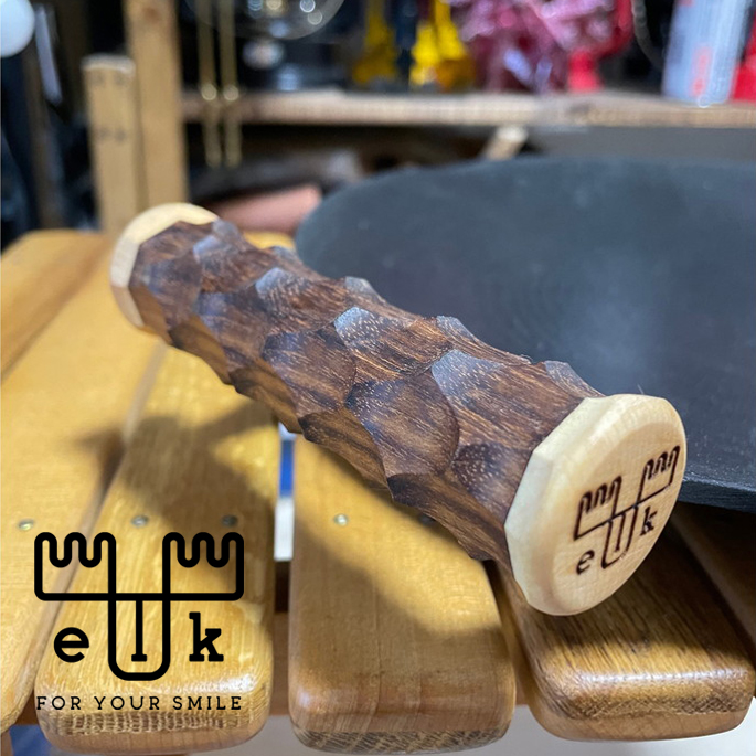 グリップ elk grip Multi Griddle walnutxmaple elk grip マルチグリドル ウォールナットxメープル ウッドグリップ 名栗加工 取っ手 ハンドグリップ