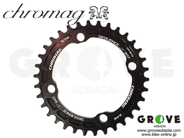 CHROMAG クロマグ [ Sequence X-SYNC Chainring チェーンリング ] 34T ブラック 【GROVE青葉台 ...
