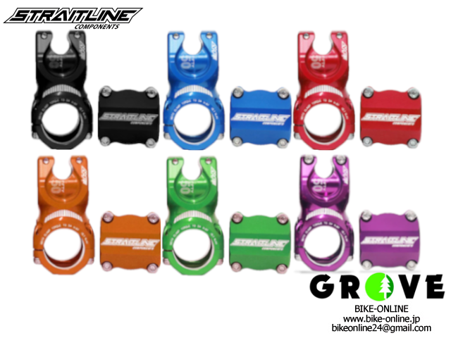 STRAITLINE ストレートライン [ AMP STEM ] アンプ ステム 31.8mm 50mm 【 GROVE鎌倉 】 BIKE ...